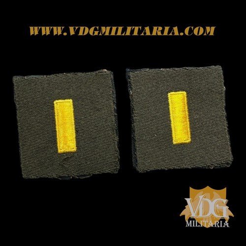 WW2 US Army Second Lieutenant 2nd LT Class A Cloth Rank Insignia Set ...