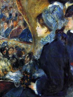 PIERRE AUGUSTE RENOIR AT THEATRE OLD MASTER ART PAINTING PRINT POSTER ...