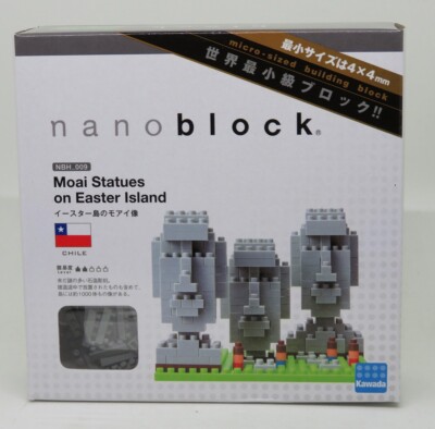 NEW NANOBLOCK Moai Statues on Easter Island - Building Blocks ...