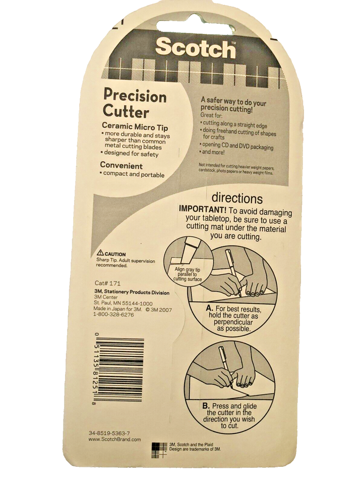 3M Scotch Precision Paper Cutter ceramic micro tip - New | eBay