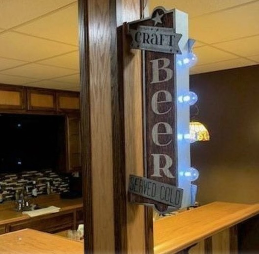 Vintage Style Marquee Beer Sign LED Lighted Pub Bar Man Cave Retro 3D ...