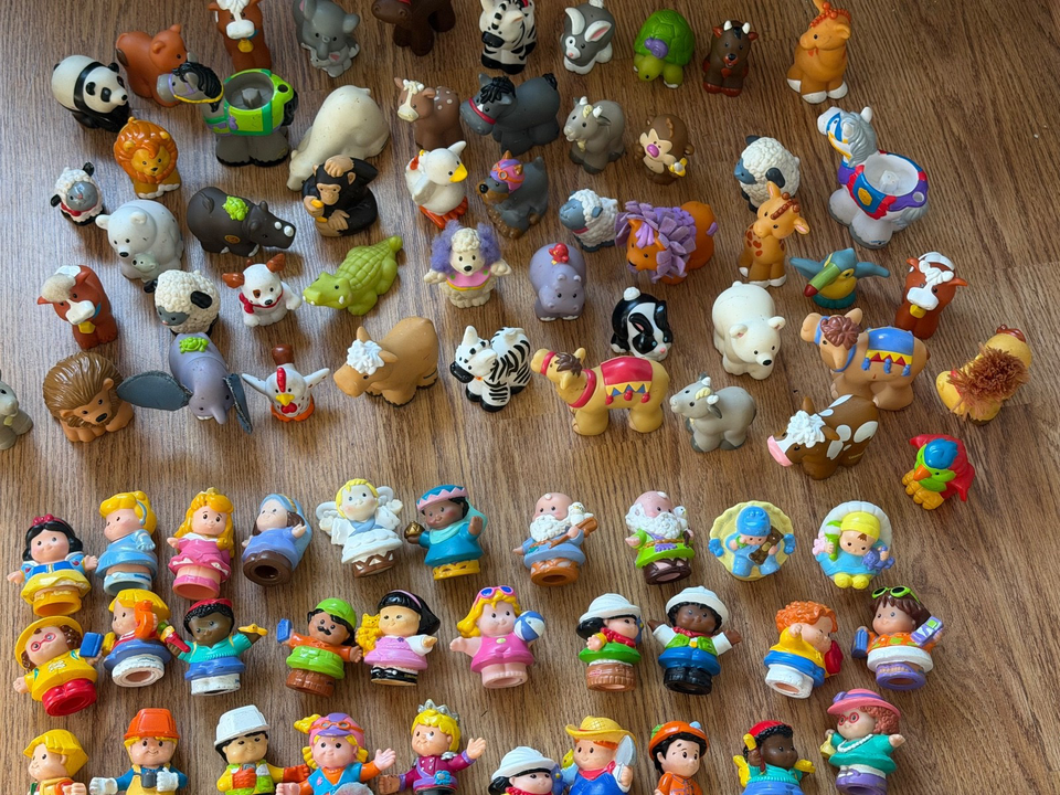 Fisher Price Little People Large Lot Princess Nativity Ark Farm Animals ...