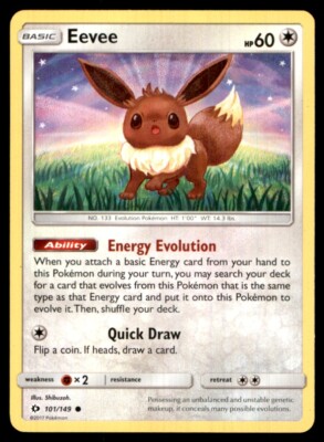 2017 Sun & Moon Eevee Basic/Common #101 | eBay