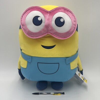 Minions Fever BOB Giga Jumbo BIG Plush Doll 40cm Colorful ver. Pink ...