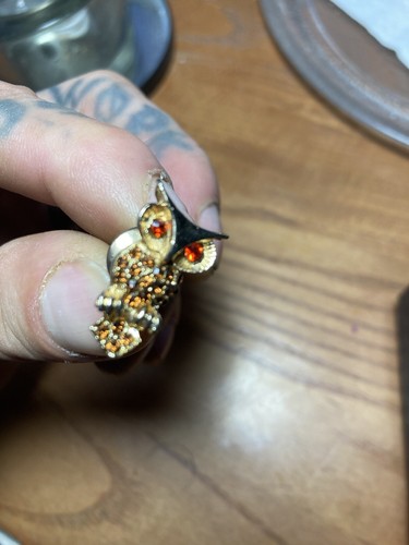 Ruby Owl Pendant | eBay