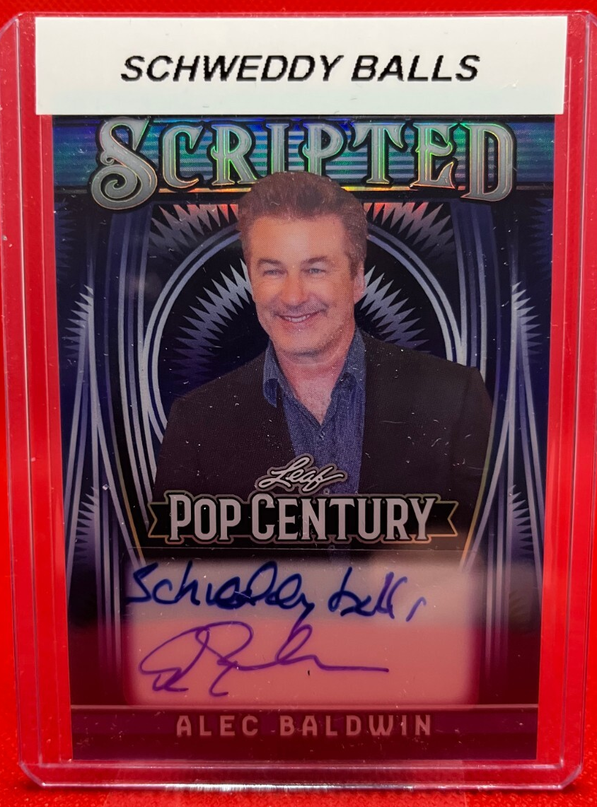 ALEC BALDWIN 2025 LEAF POP CENTURY 2/3 AUTO SCHWEDDY BALLS | eBay