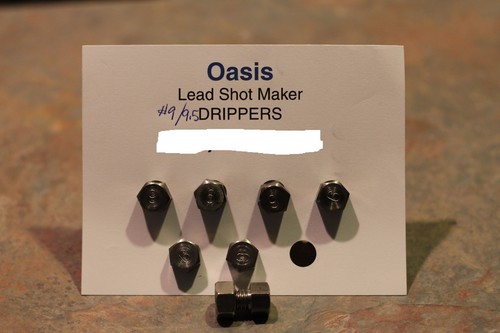 Oasis Lead Shot Maker Drippers - #9-9.5, Set of 7 - One Hole | eBay