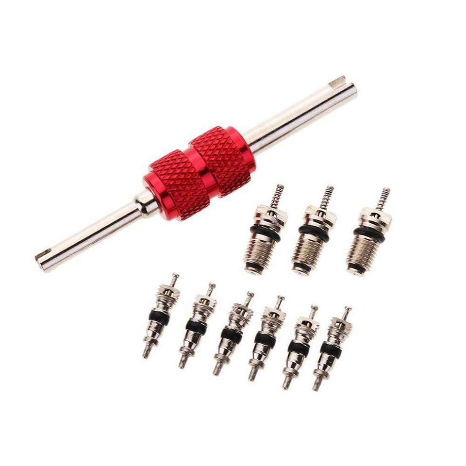 Air Conditioning Valve Cores Copper Red Remover Repair Tool A/C System ...