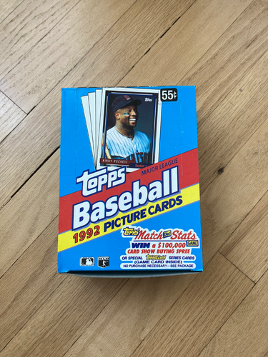 1992 Topps Baseball Wax Box 36 Sealed Packs | eBay
