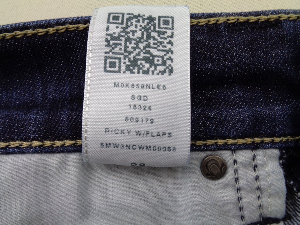 True Religion Ricky Jeans Mens W29 L32 Blue Denim Relaxed Straight Leg ...