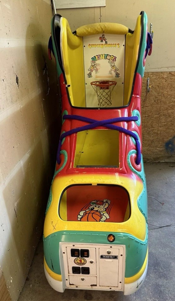 Vintage Chuck E Cheese HIGH TOPS Basketball Arcade Game | eBay