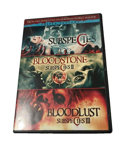 Subspecies Triple Feature DVD FULL MOON Bloodstone Bloodlust Tested ...