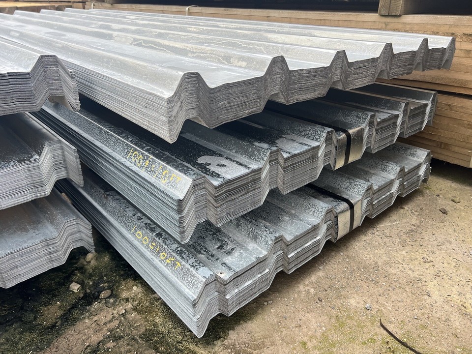 NEW ~ GALVANISED BOX PROFILE ROOF SHEETS / PANELS ~ 8FT X 1100 | eBay UK