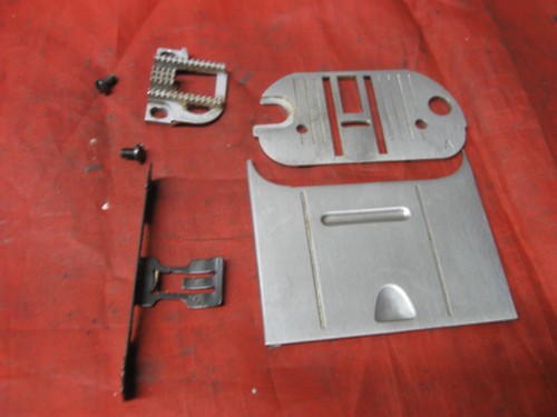 Singer Merritt 1802 Sewing Machine Needle Throat Bobbin Plate Feed Dog ...