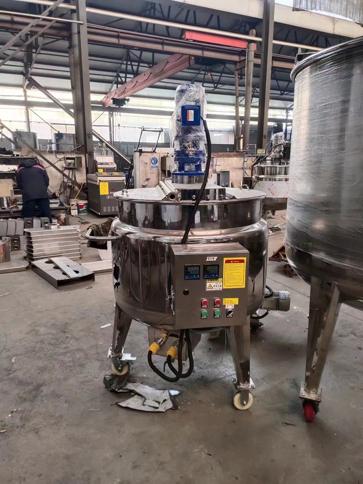 100 Gallon Heating Mixing Machine Heated Stirring Tank for Paste Filler ...