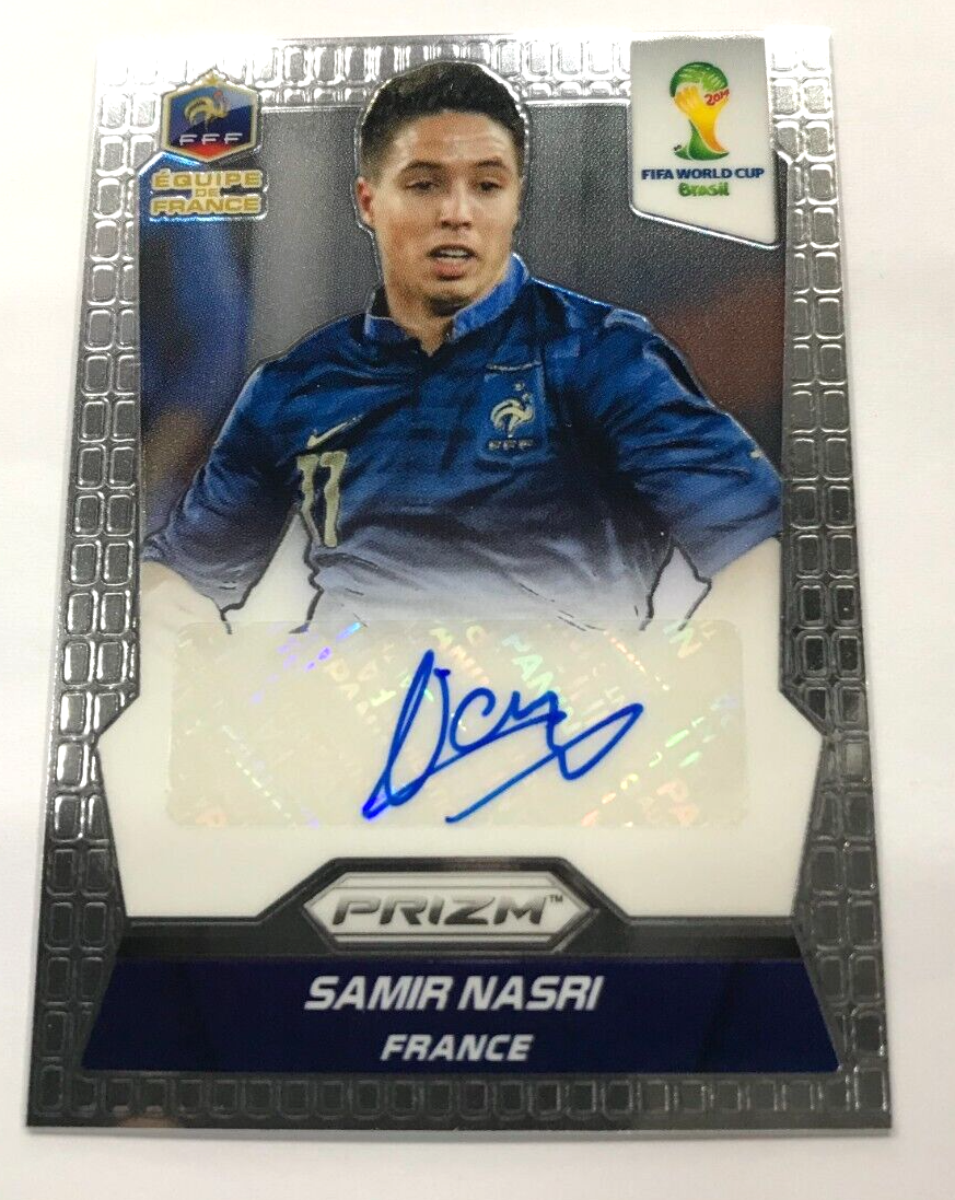 2014 Panini FIFA World Cup Prizm Soccer Autographed Card SAMIR NASRI ...