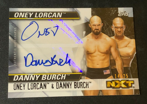 2021 Topps WWE NXT Oney LORCAN Danny BURCH Tag Team Champs Dual ...