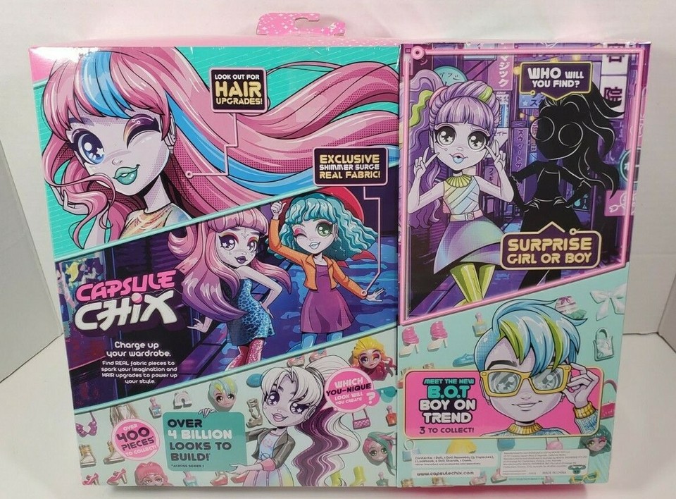 NEW Capsule Chix Shimmer Surge Doll 2 Pack & Capsule Chix Sweet ...