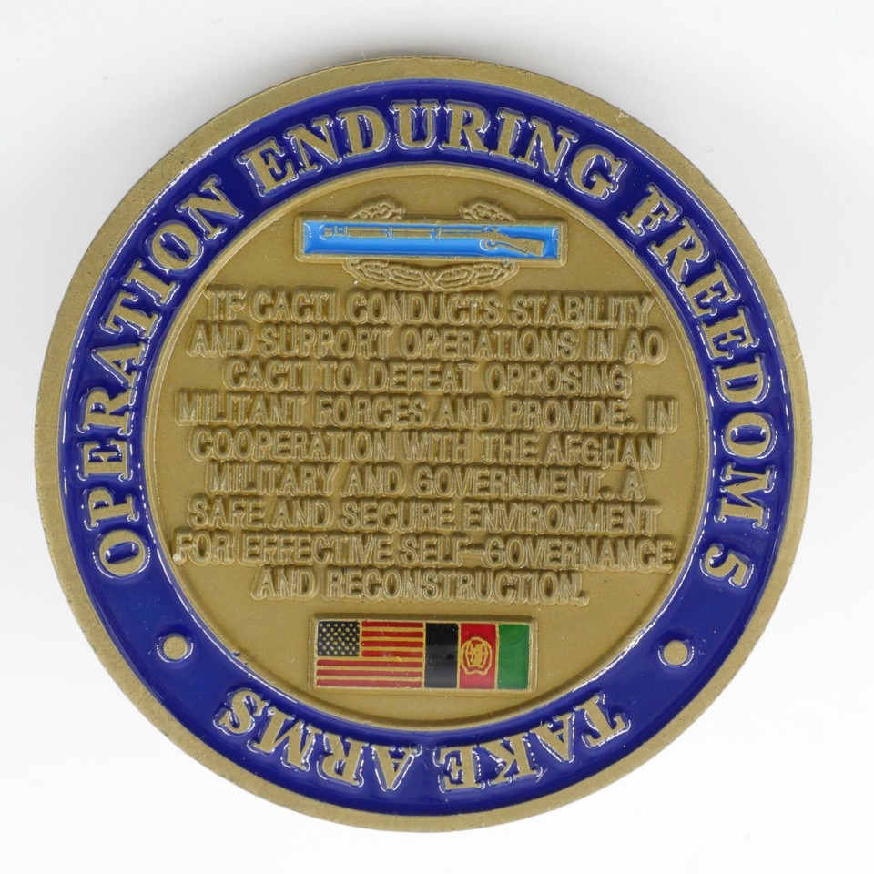 [264] Operation Enduring Freedom 5 Task Force Cacti Commemorative Coin ...
