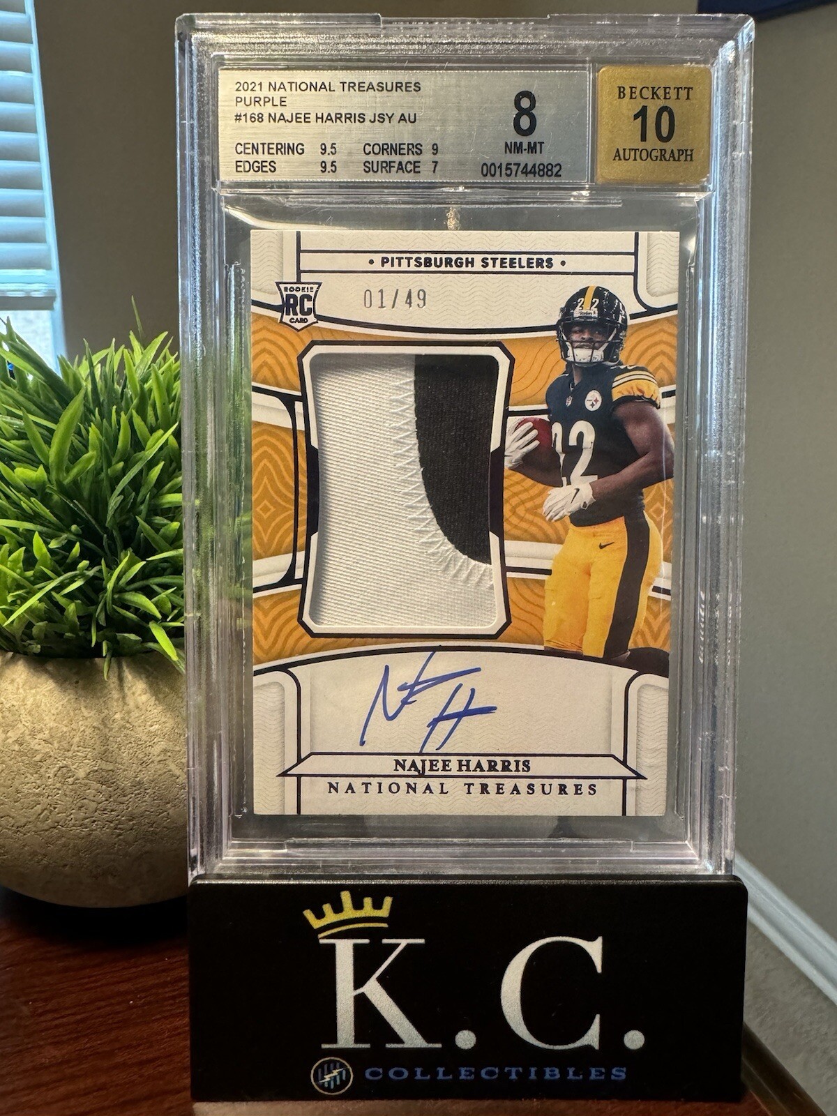 2021 National Treasures Najee Harris Rookie Autograph 2 Clr Patch Auto ...