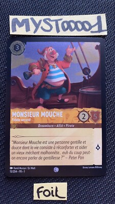 Carte Disney Lorcana TCG Monsieur Mouche 15/204 Foil Chapitre 1 ...