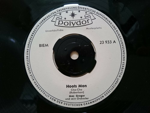 Max Greger and His Orchestra Hoots Mon/The Squelch *SUPERRARE Promo ...
