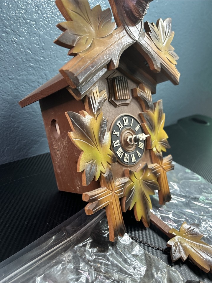Vintage W. Germany Cuckoo Clock Deer & Fall Leafs | eBay