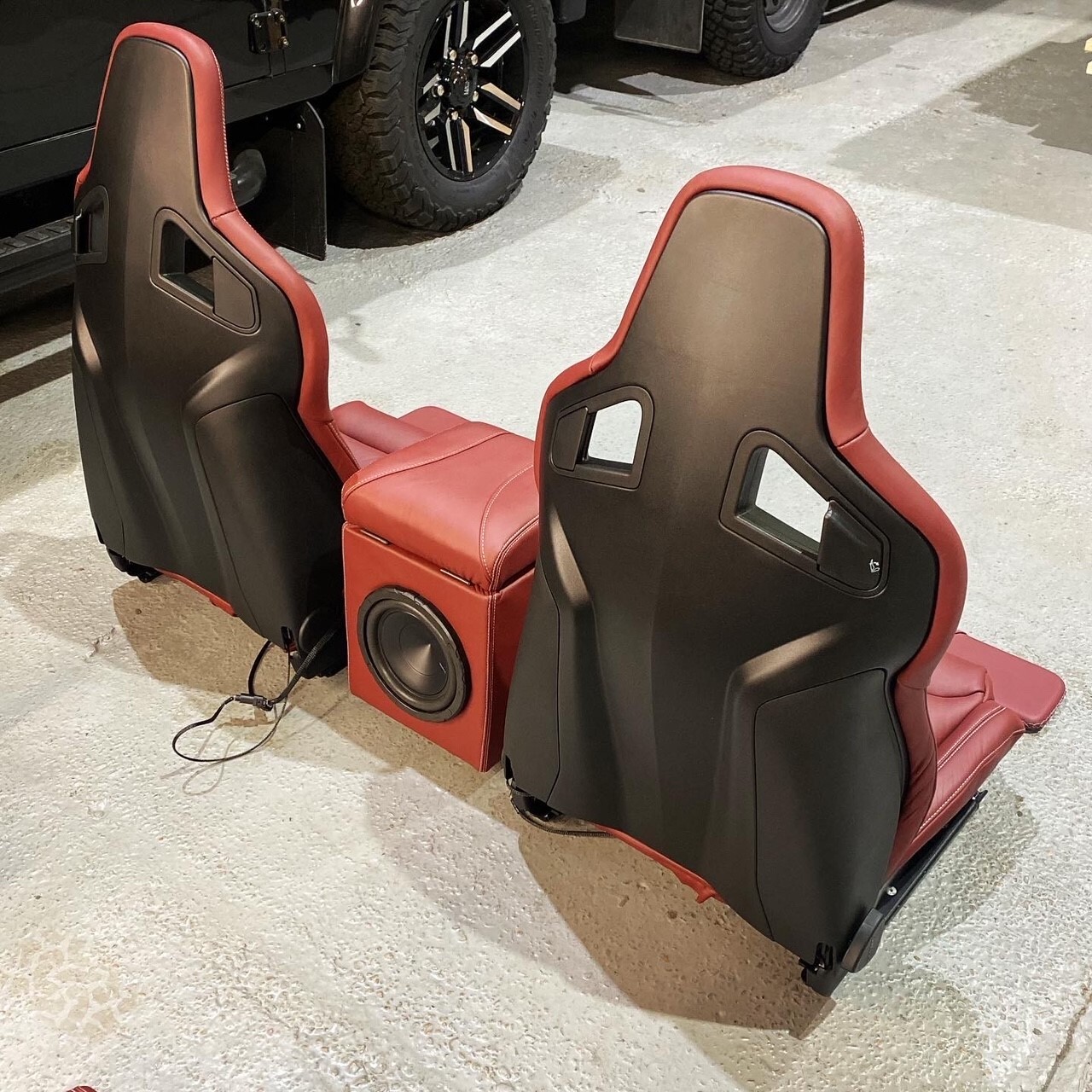 Red/Burgundy leather interior Cubby, Recaro seats fits Land Rover ...