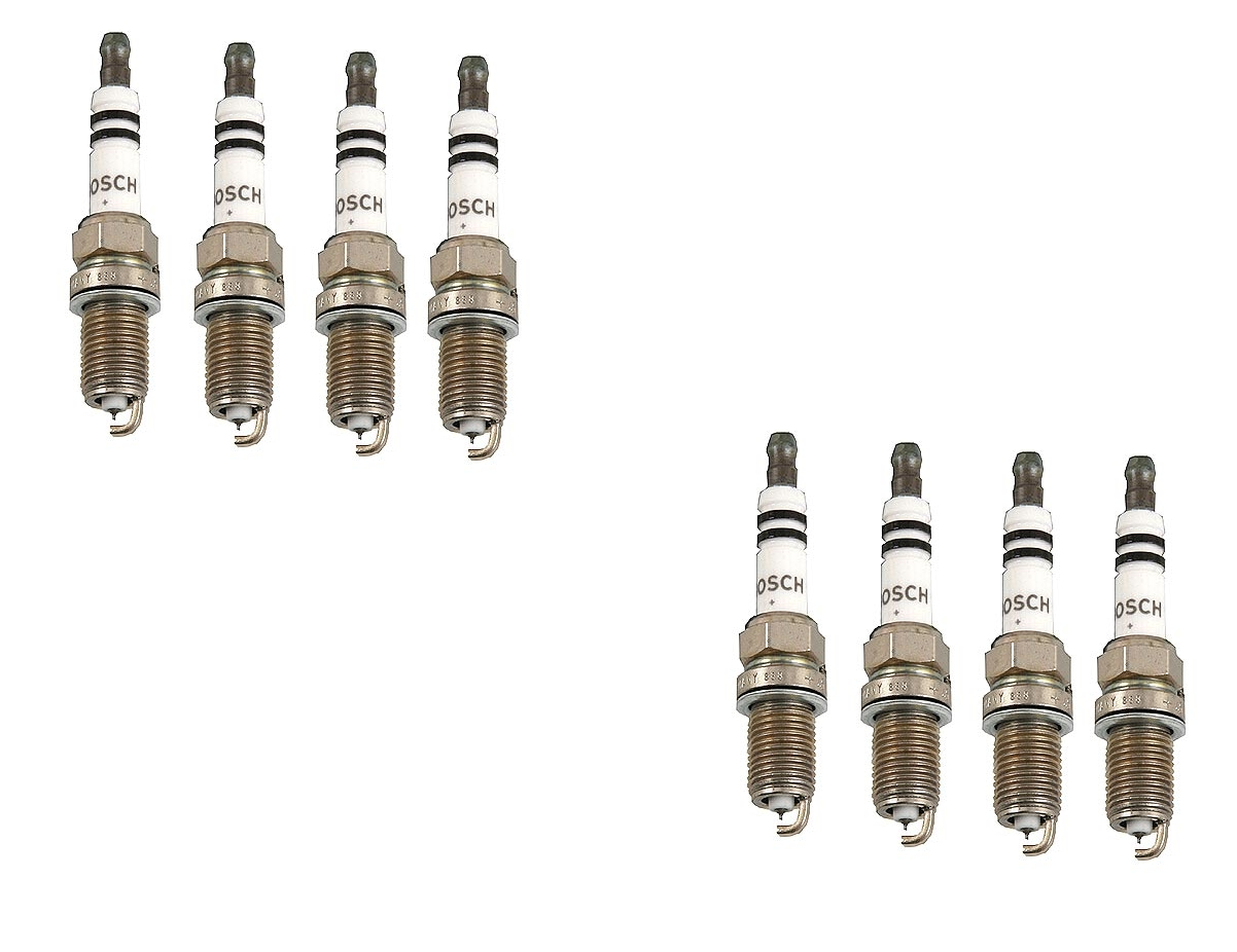 x8 Pack BOSCH Plugs Spark Plug Set for Mercedes C E mL S cLK sLK VERIFY ...