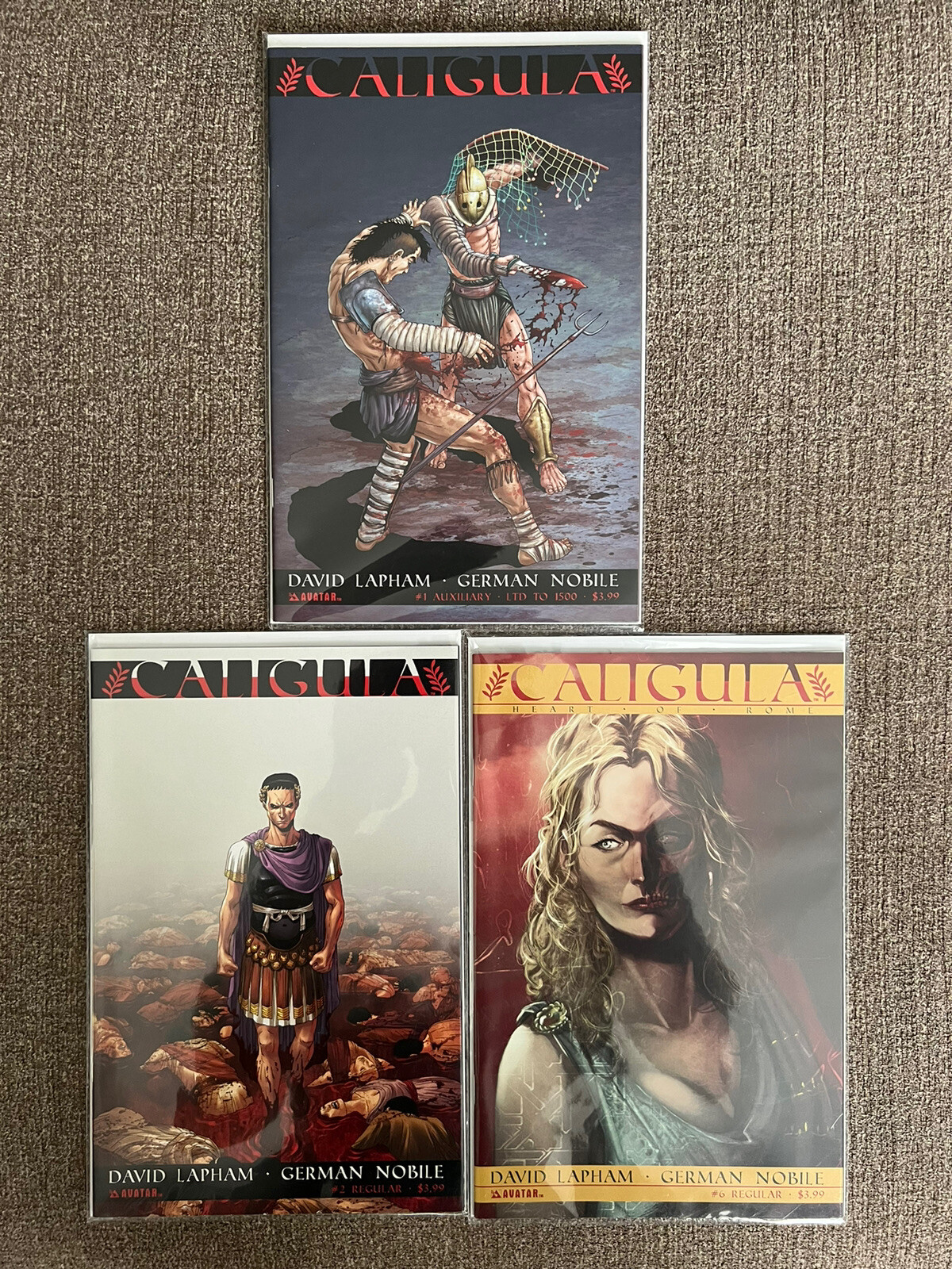 Avatar Comics - Caligula #s 1, 2, 6 2011 VF JP | eBay