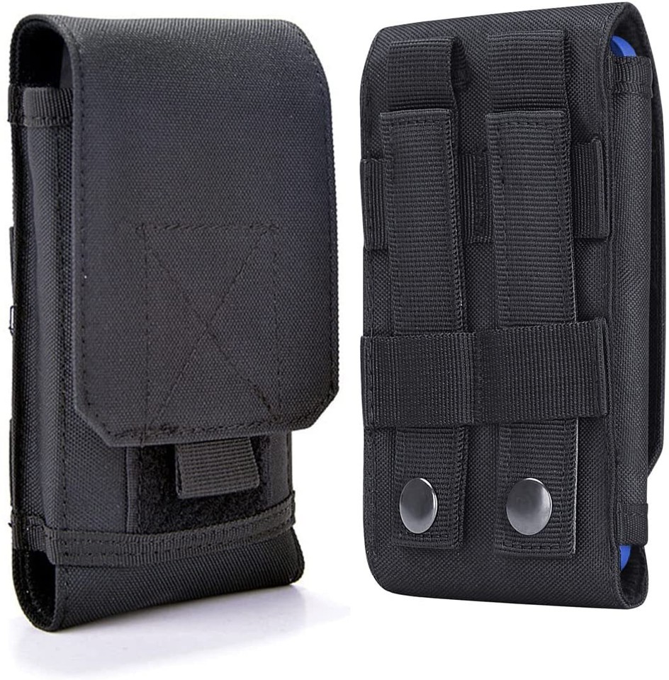 Tactical Molle Cell Phone Case with Belt Clip Loop Holster Pouch Carry ...