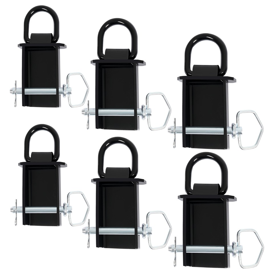 6PK Heavy-Duty 12,000 Lbs Removable D-Ring Stake Pocket For Flatbed ...