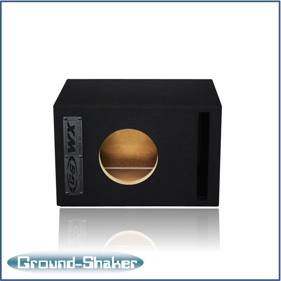 8" Single Ported / Vented Reinforced Sub Box Subwoofer Enclosure Ground ...