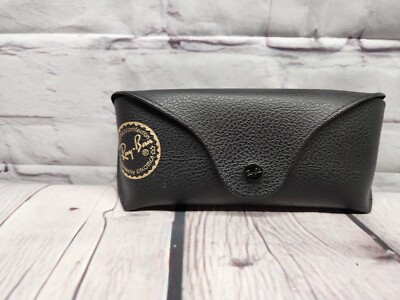 Ray ban Leather Pouch Universal Soft Sunglasses Case black | eBay
