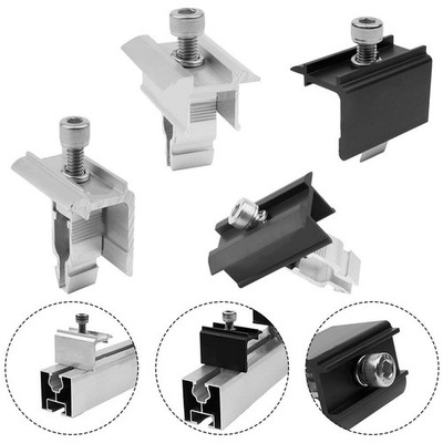 Mittlerer Clip Für Solarpanele 30-50mm 1pcs 50mm Edelstahl Schwarz ...