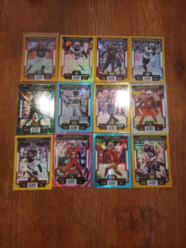 Score Lot Of 12 Numbered Football Cards | eBay