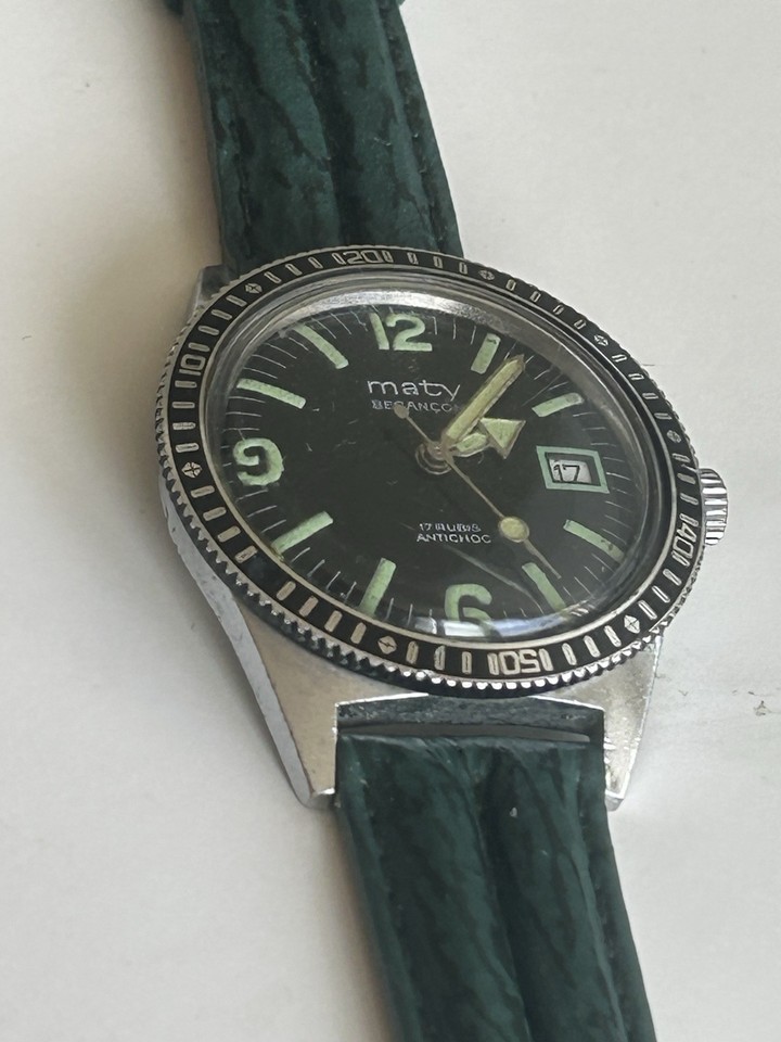 MATY PLONGEE MONTRE PLONGEE MÉCANIQUE HOMME - ACIER - VINTAGE WATCH | eBay