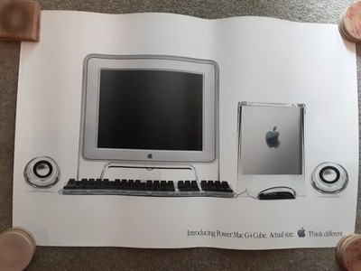 Apple Power Mac G4 Cube Poster from Macworld Expo New York 2000 36x24in ...