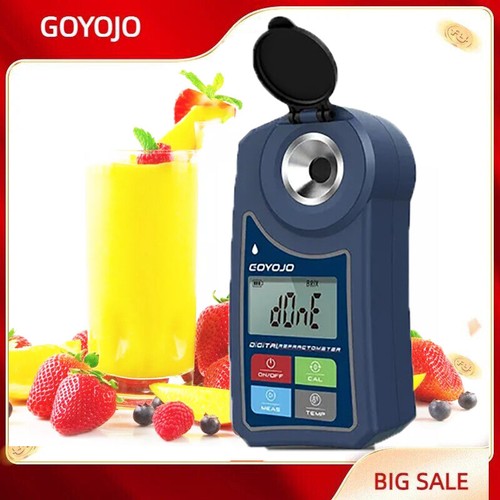 Digital Refractometer Brix Meter Tester Measuring Sugar Content Range 0 ...