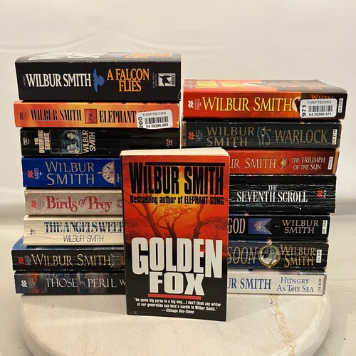 Literary and Historical Fiction Novels by Wilbur Smith Lot of 16 MMPB ...