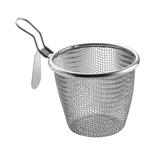 Stainless Steel Mesh Strainer Fry Basket Sifter Kitchen Utensil Noodle ...