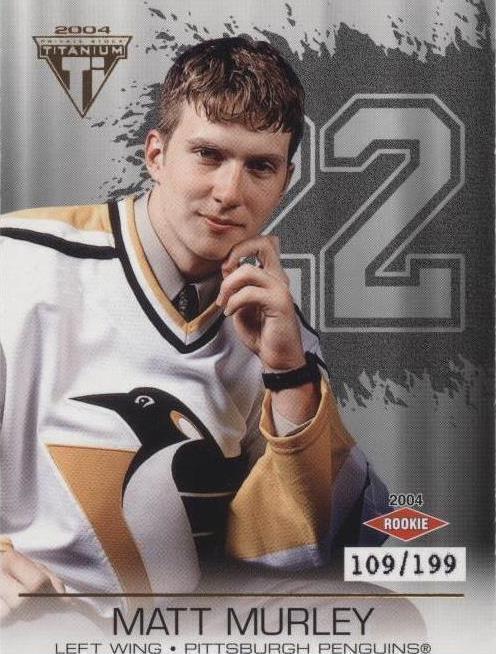 2003-04 Pacific Private Stock Titanium - Matt Murley #133 Jersey Number ...