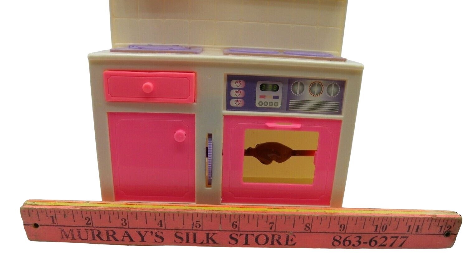 Goldlok Toys Pink Stove Rotisserie Microwave Vintage Doll House ...