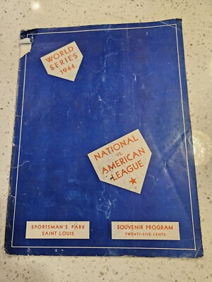 1944 World Series Program Browns vs Cardinals | eBay