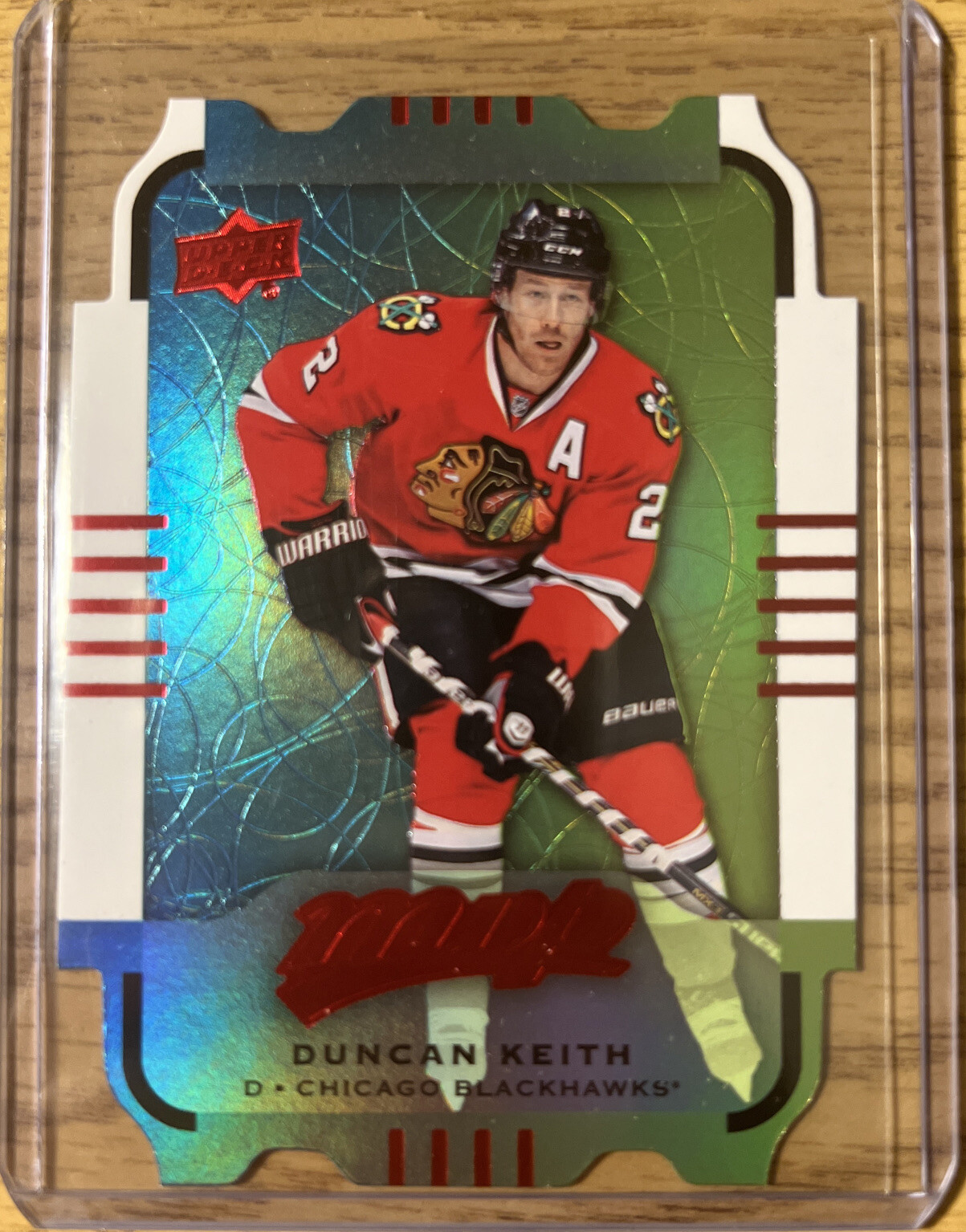 2015-16 Upper Deck MVP DUNCAN KEITH Colours & Contours Level 1 Teal #76 ...