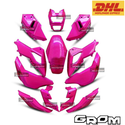 PINK FULL PLASTIC PANEL FAIRING BELLY PAN HONDA GROM MSX SF 125 2016-20 ...