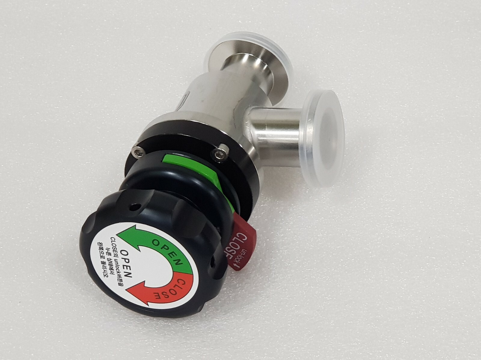 NEW NKA919000,MANUAL ANGLE VALVE NW25:JDV-1,HELIUM LEAK TESTED FREE ...