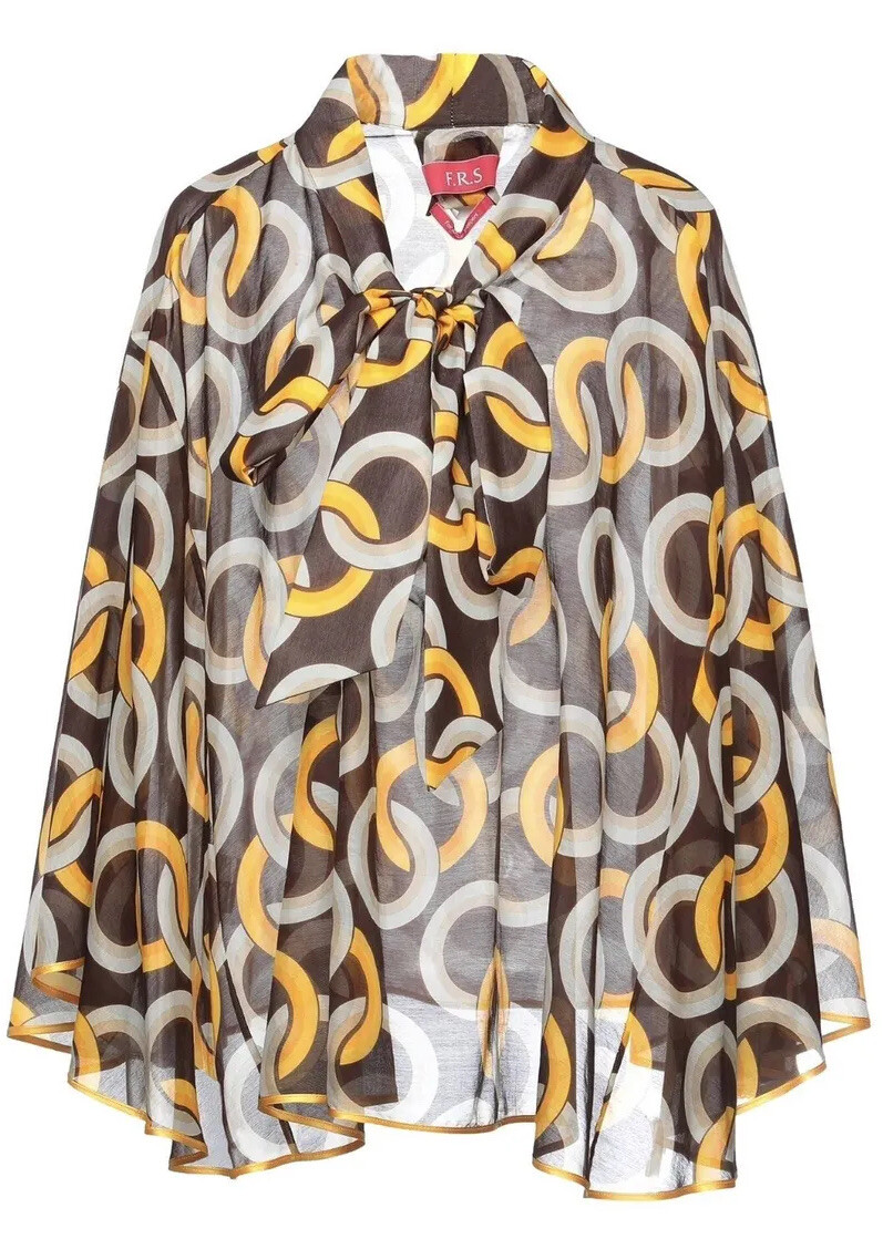 F.R.S. For Restless Sleepers Chain-Link Print Silk and Cotton Kimono ...
