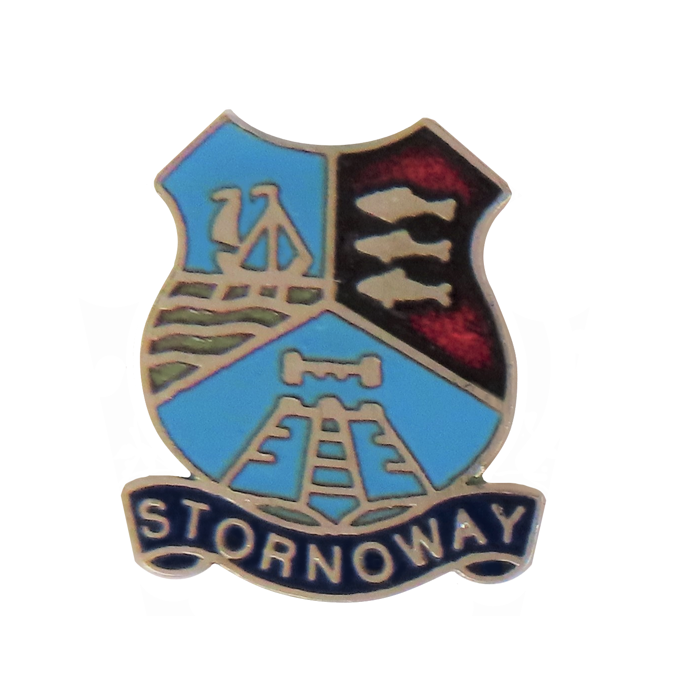Stornoway Isles of Lewis Crest Small Pin Badge | eBay UK