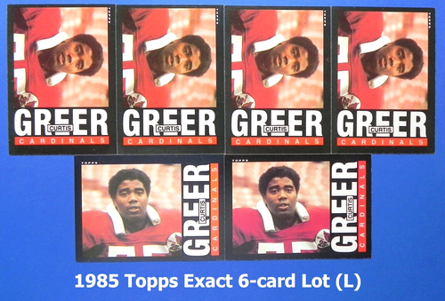 Curtis Greer 1985 Topps Exact 6 Card Lot (L) #141 | eBay